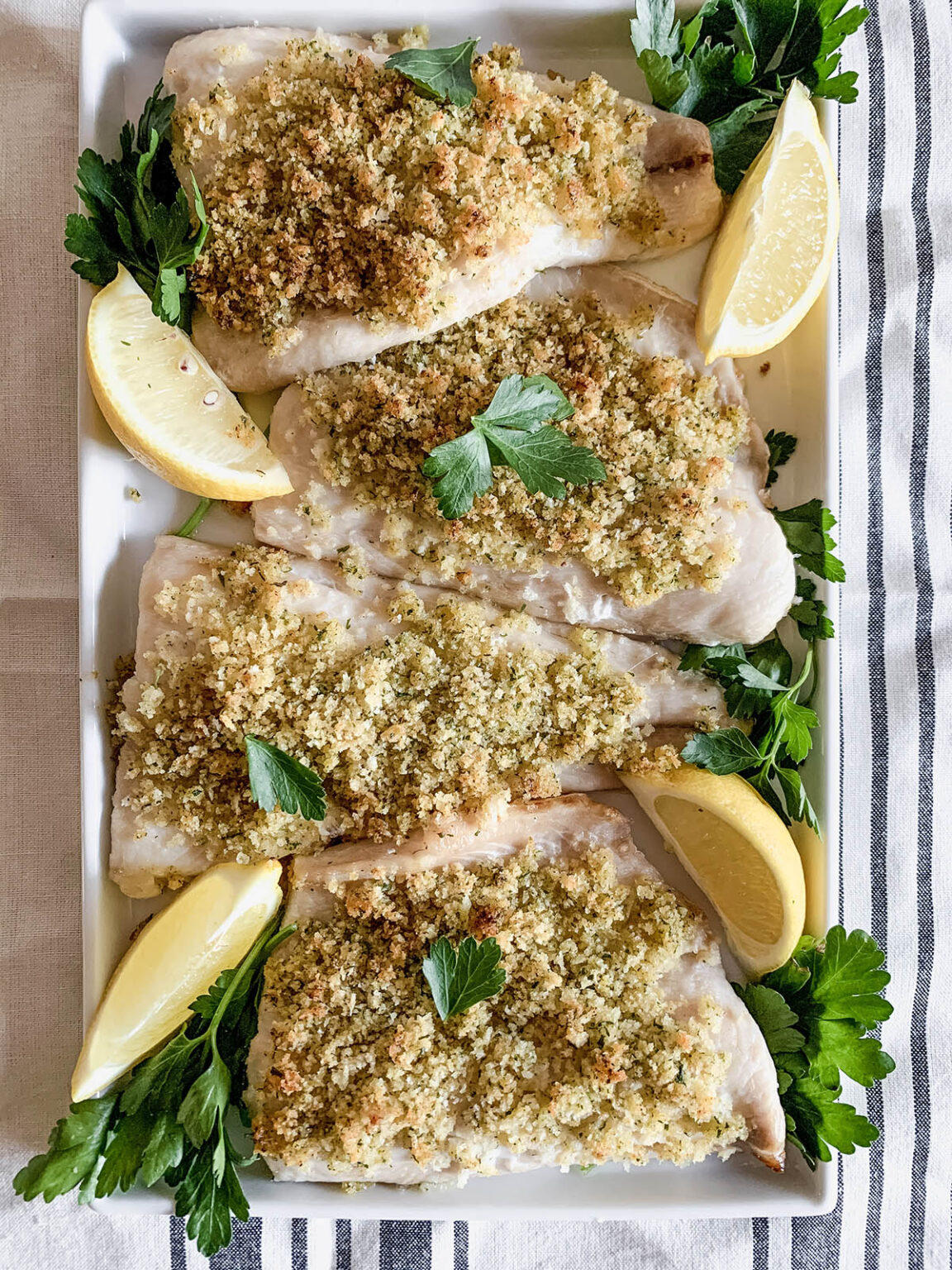 Easy Oven-Baked Whitefish with Panko Bread Crumbs - Big Delicious Life