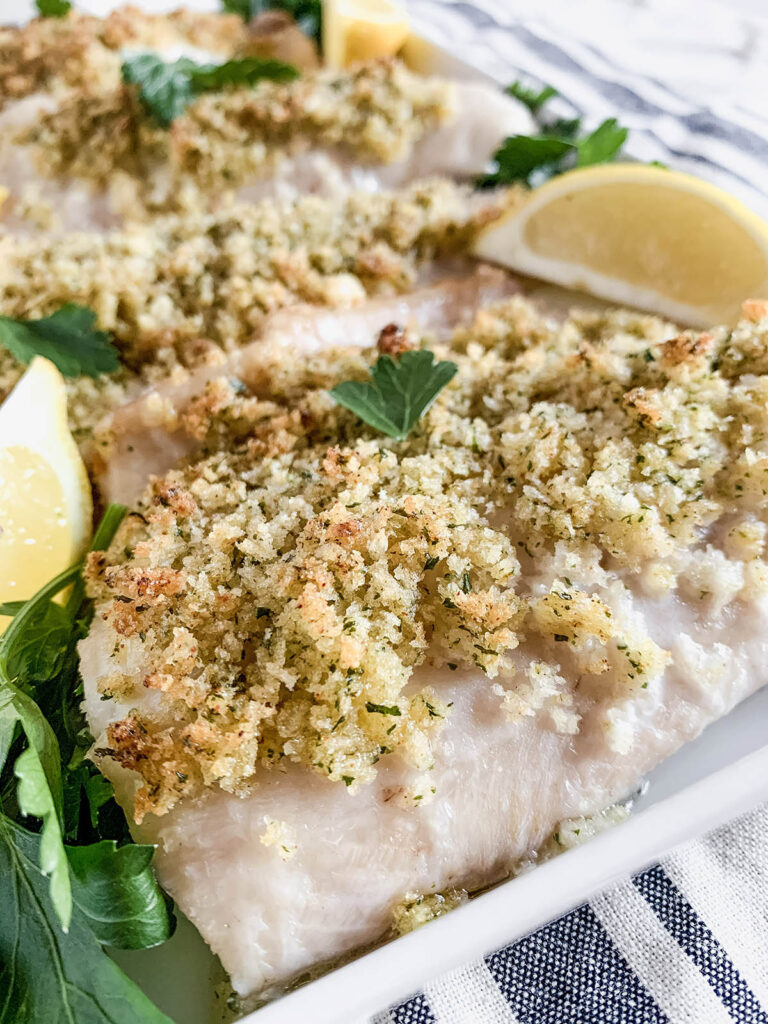 Easy Oven-Baked Whitefish with Panko Bread Crumbs - Big Delicious Life