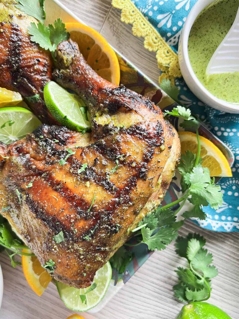 Grilled Mojo Marinated Chicken Leg Quarters - Big Delicious Life