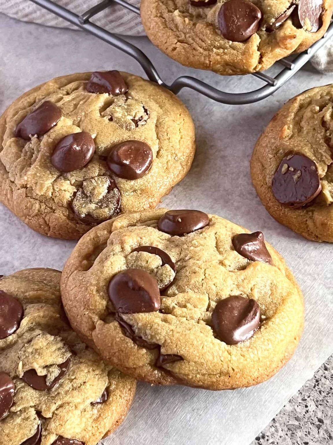 One Dozen Bakery Style Chocolate Chip Cookies - Big Delicious Life